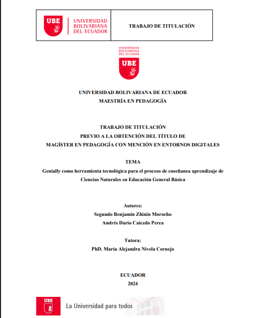 Genially como herramienta tecnológica para el proceso de enseñanza aprendizaje de Ciencias ...